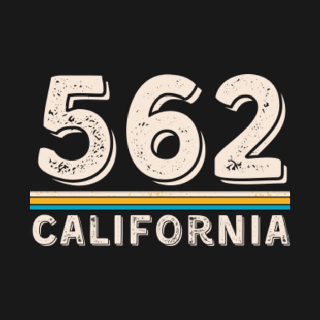 California Area Code 562 - California Area Code 562 - T-Shirt | TeePublic
