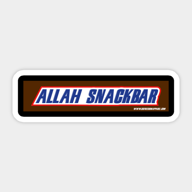ALLAH SNACK BAR - Allahu Akbar - Sticker | TeePublic