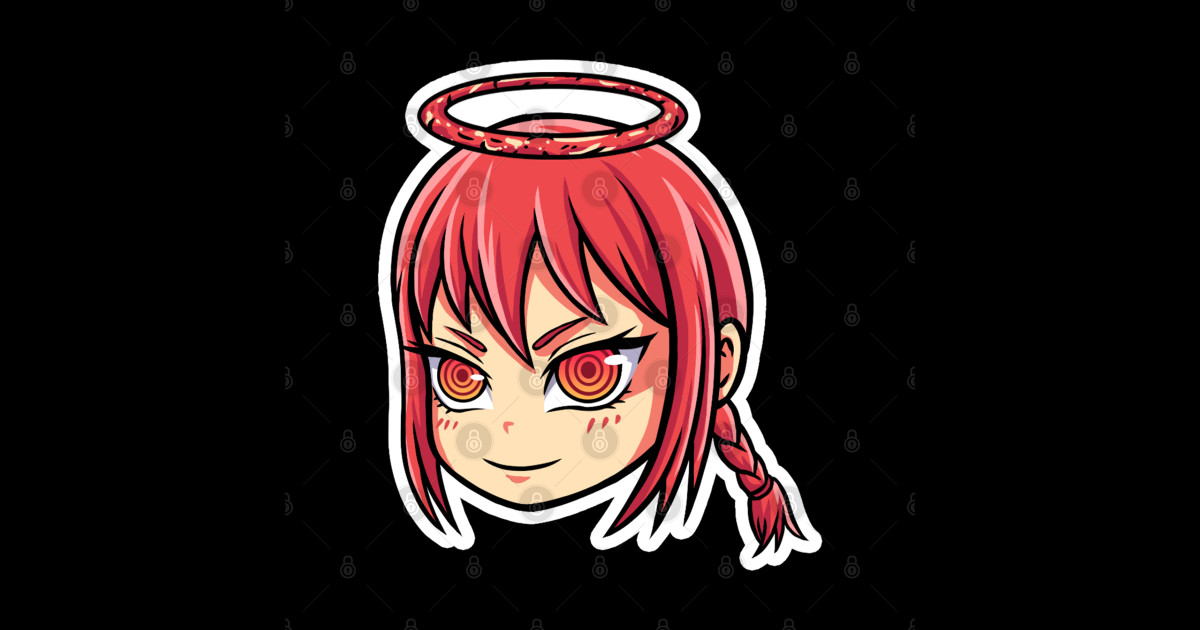 Makima of Chainsaw man Chibi - Makima - Sticker | TeePublic