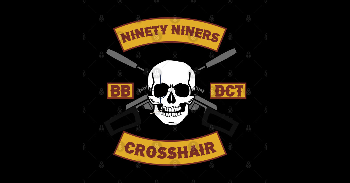 Ninety Niners-Crosshair! - Crosshair - Sticker | TeePublic