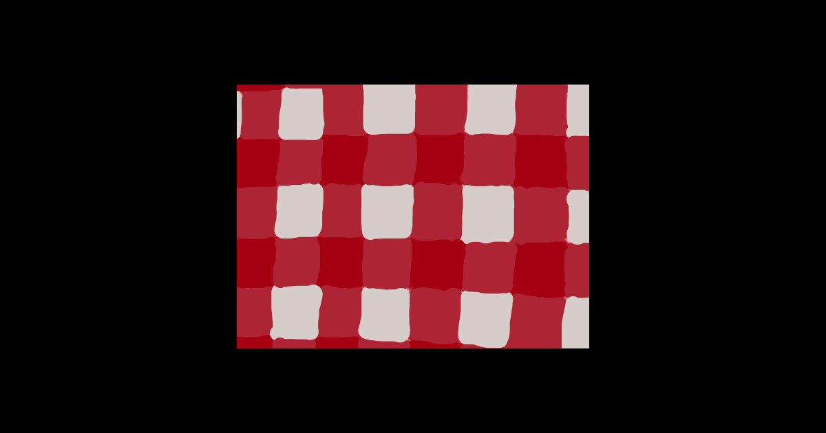 red and white checkered pattern - Checkered Pattern - Sticker | TeePublic