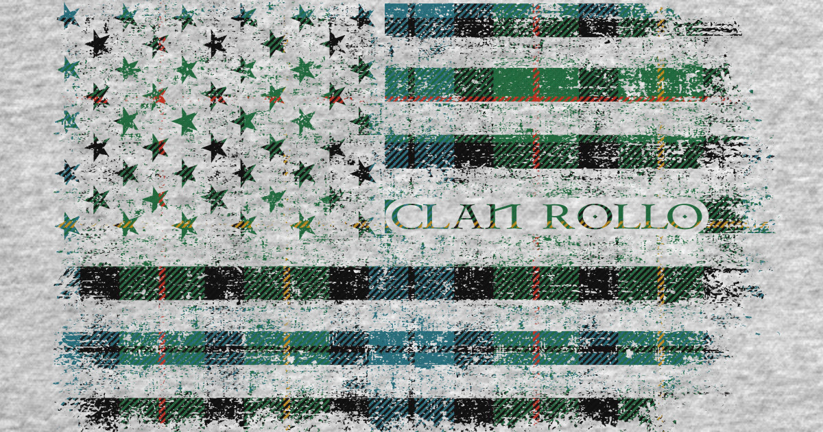 Clan Rollo Scottish tartan US flag kilt Scotland - Scotland Clan - T ...