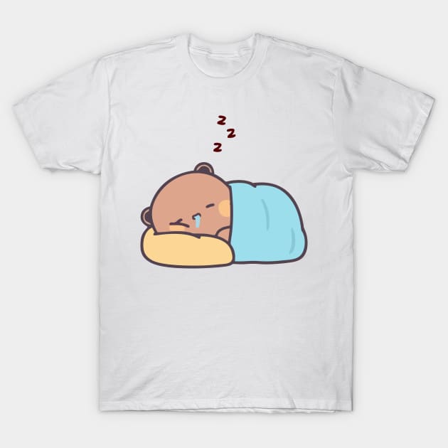 Pentol Sleep Cute Bubududu Panda Emote - Cute Animals - T-Shirt | TeePublic