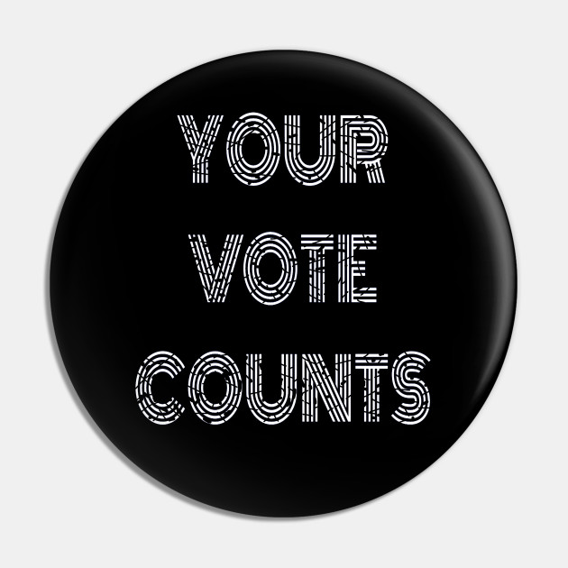 your vote counts button