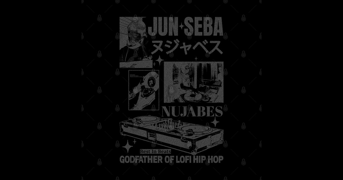 vintage aesthetic jun seba rest in beats - Nujabes - Sticker | TeePublic