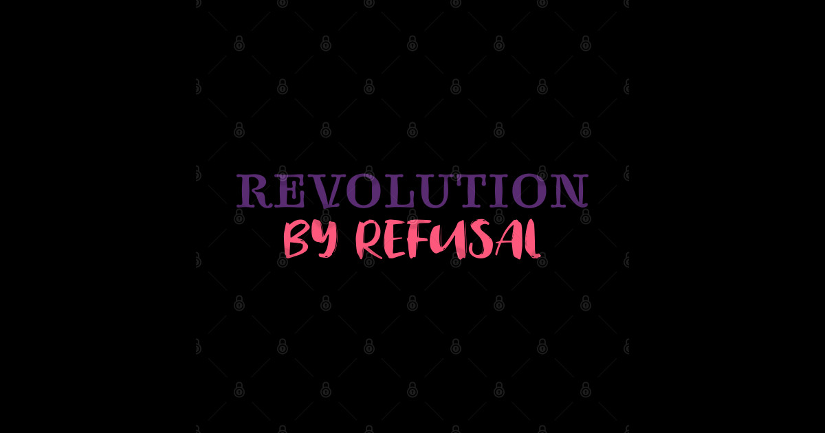Revolution by Refusal for 4B Movement - 4b Movement - Sticker | TeePublic
