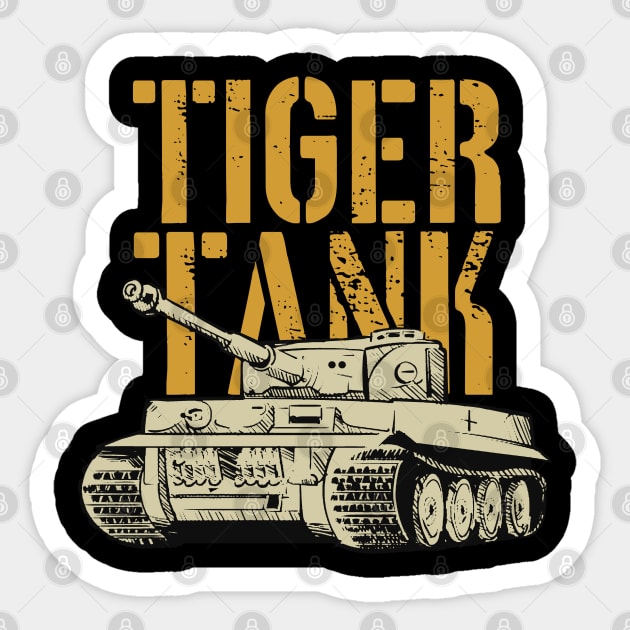 Tiger I | World War 2 Tank - Tiger Tank - Sticker | TeePublic