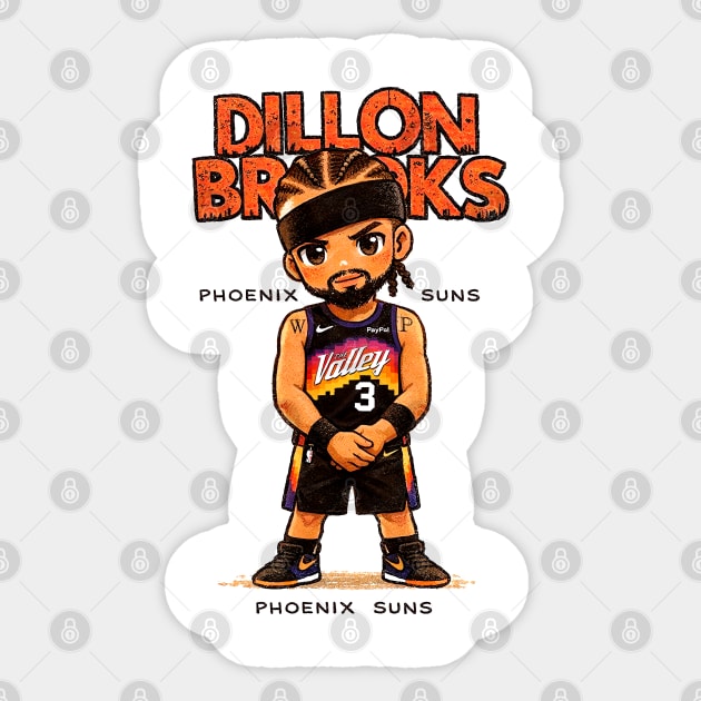 Dillon Brooks Cartoon - Dillon Brooks - Sticker | TeePublic