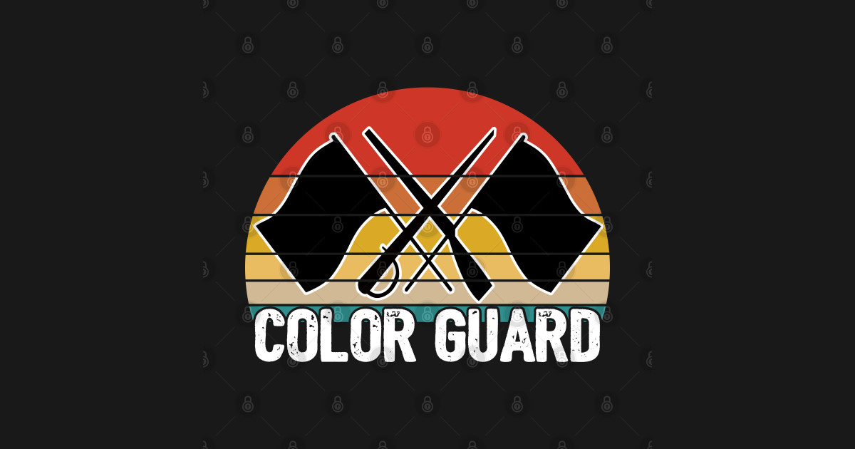 Color Guard Retro - Color Guard - Sticker | TeePublic