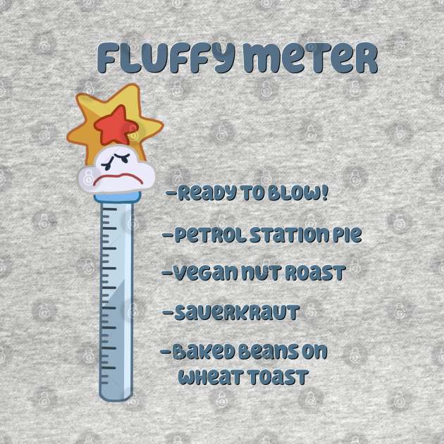 Fluffy Meter - Bluey - T-Shirt | TeePublic
