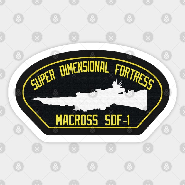 Macross SDF-1 Hat Patch - Robotech - Sticker | TeePublic