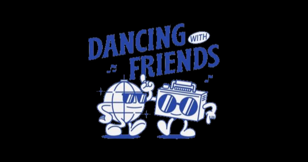 Dancing with friends - Rave - Sticker | TeePublic