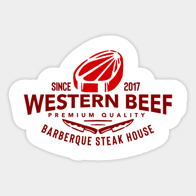 Bbq beef steak - Beef - Sticker | TeePublic