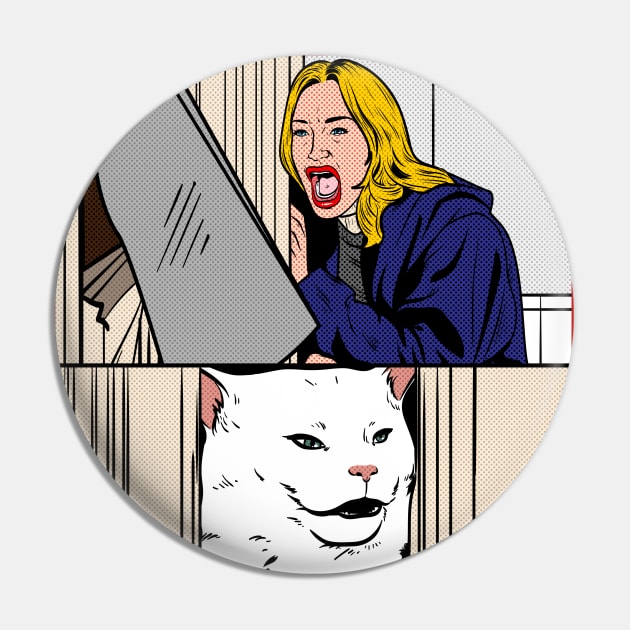 Woman Yelling at Cat Meme Dinner Table Salad - Cat At Dinner Table Meme ...