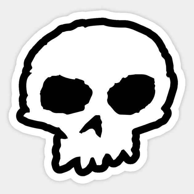 Zero Skull Rough - Skateboarding - Sticker | TeePublic