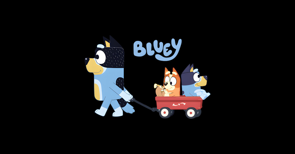 Bluey Bandit Bluey Bingo Wagon Ride - Bluey Bandit - Sticker | TeePublic