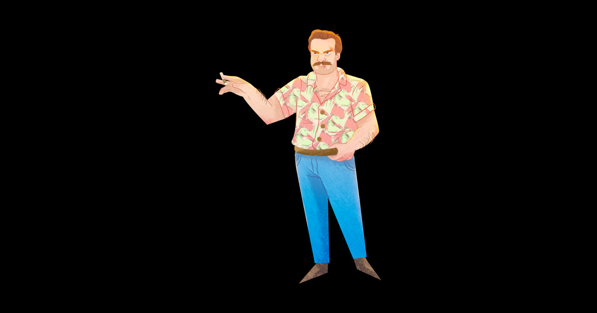 Jim Hopper - Stranger Things - Stranger Things - Sticker | TeePublic