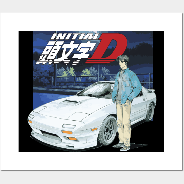 Initial D FC RX7 Stage 1 Drifting - Ryosuke Takahash RedSuns night ...