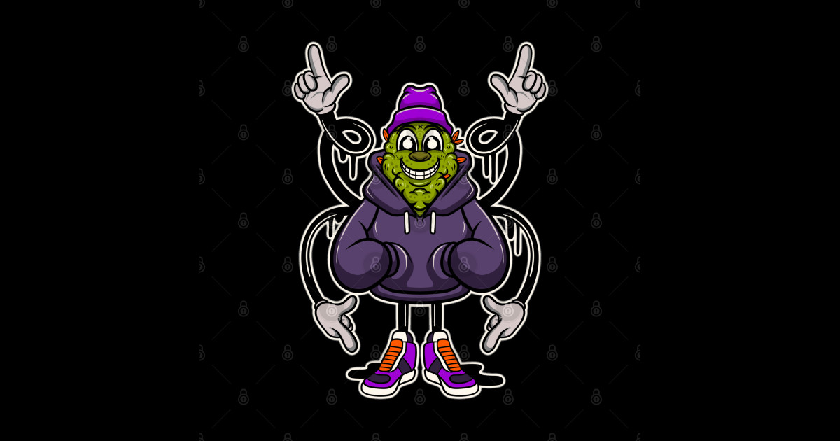 swag weed cartoon - Urban Clothing - Posters and Art Prints | TeePublic