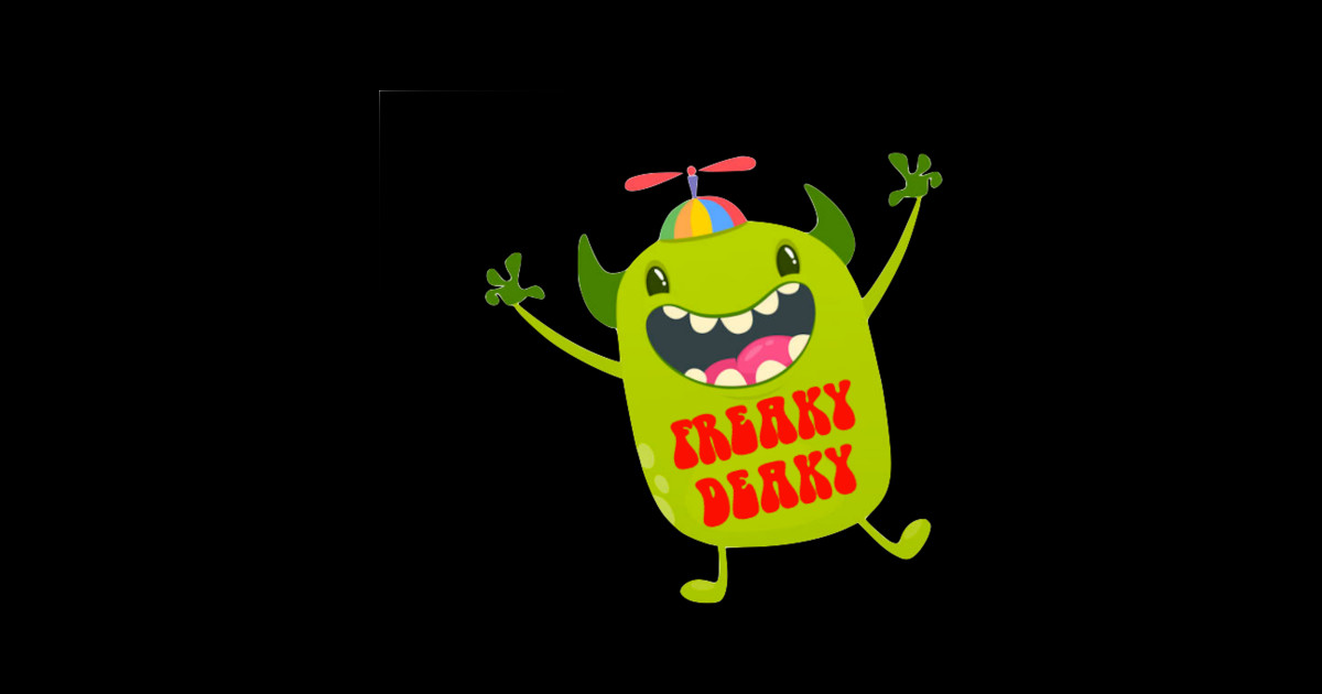 Freaky Deaky With Propellor Hat - Prop - Sticker | TeePublic