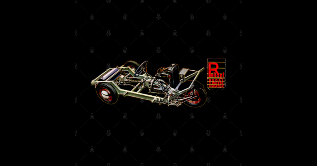 RELIANT REGAL CHASSIS - brochure pic - Car - Sticker | TeePublic