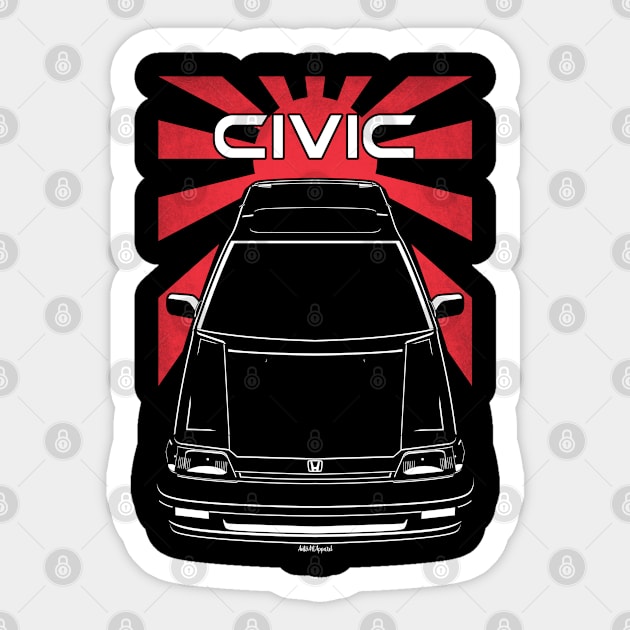 Civic SI 3rd gen 1984-1986 - Civic Si - Sticker | TeePublic