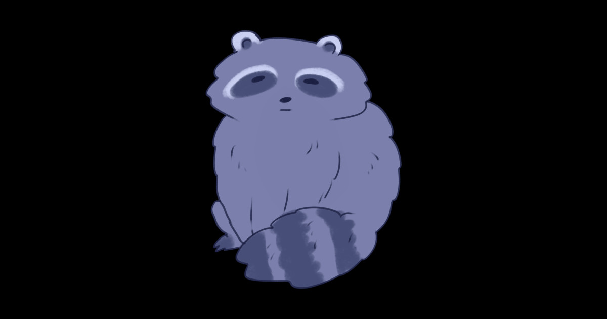 Chunky Raccoon drawing - Raccoon - Posters and Art Prints | TeePublic