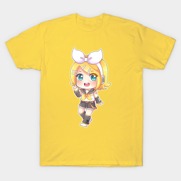 VOCALOID Kagamine Rin chibi - Vocaloid - T-Shirt | TeePublic