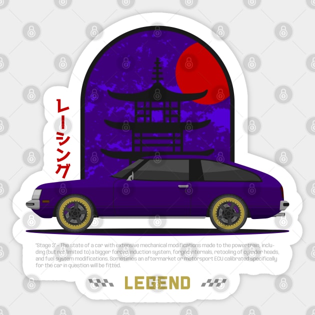 Tuner Purple Celica MK2 JDM - Celica Mk2 - Sticker | TeePublic