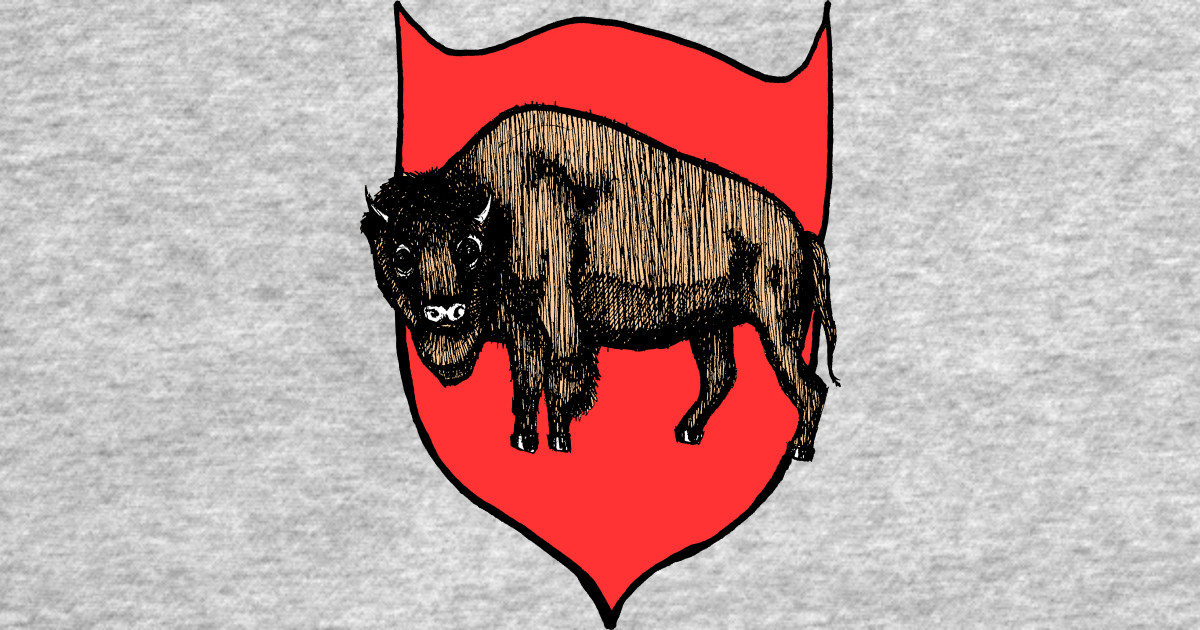 Buffalo Crest - Buffalo - Baseball T-Shirt | TeePublic