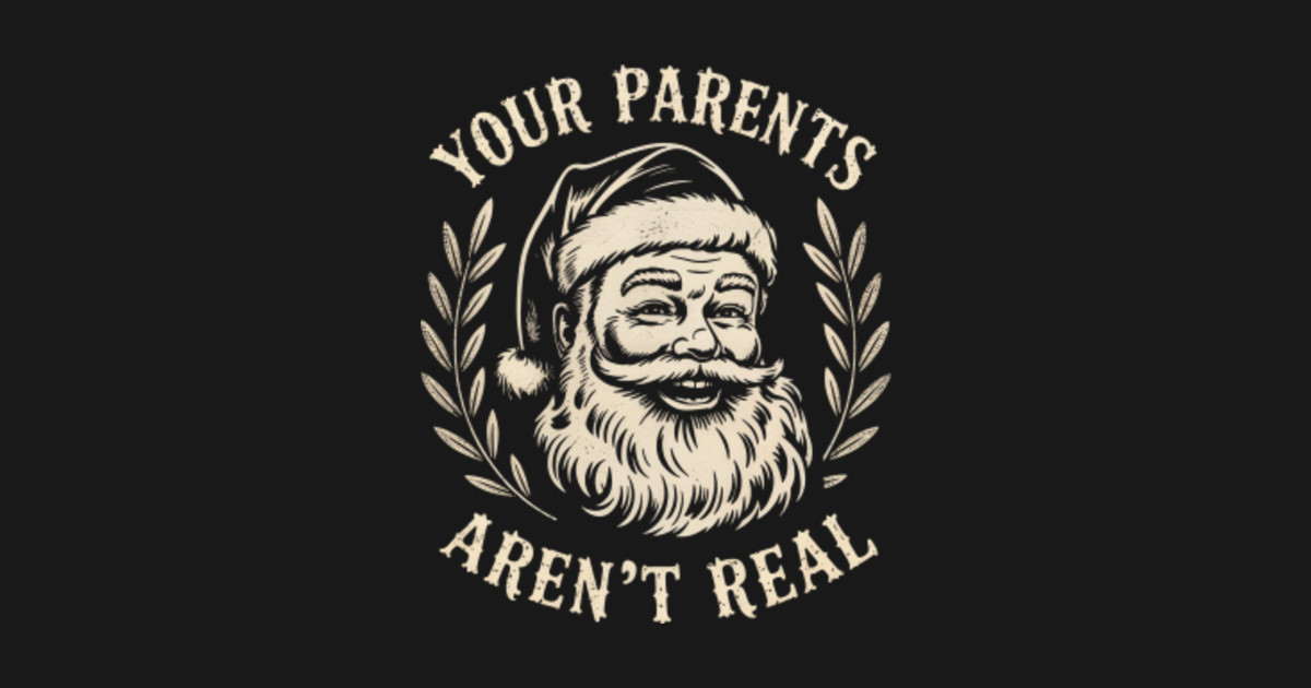 Vintage Santa Dark Humor Christmas Design - Dark Christmas Humor - T ...