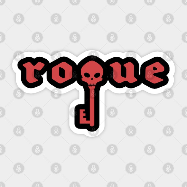 The DnD Classes: Rogue - Rogue - Sticker | TeePublic