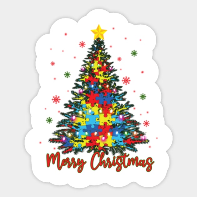 Merry Christmas Tree, Autism Christmas Tree, Autism Xmas - Autism ...