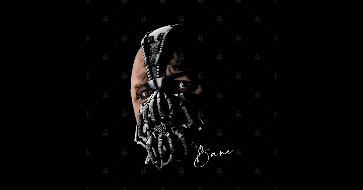 Bane Big Face - Bane - Sticker | TeePublic