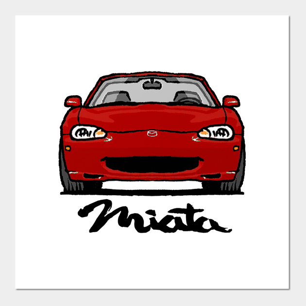 MX5 Miata NB1 Red - Mazda Mx5 Nb Miata - Posters and Art Prints | TeePublic