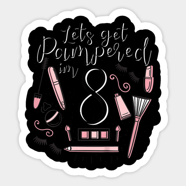 Kids 8 Year Old Spa Birthday Shirt Girls Pampered Day 8th Gift ...