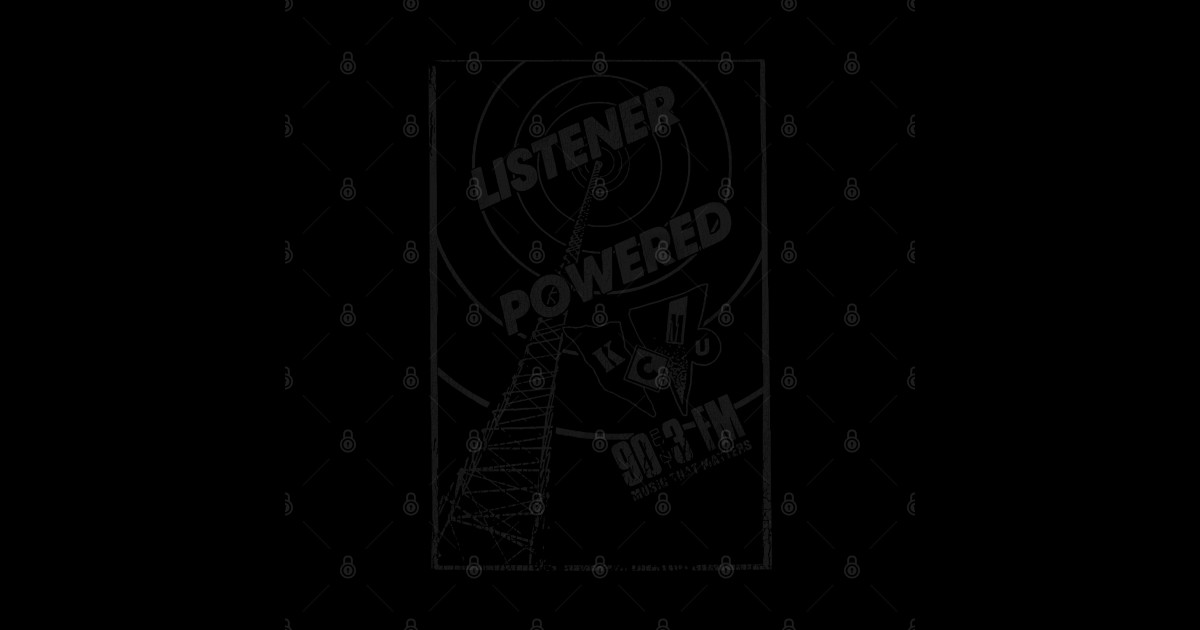 Listener Powered KCMU 90.3 Radio - Radio Station - Sticker | TeePublic