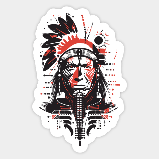 Native American Indian - Native American Indian - Sticker | TeePublic