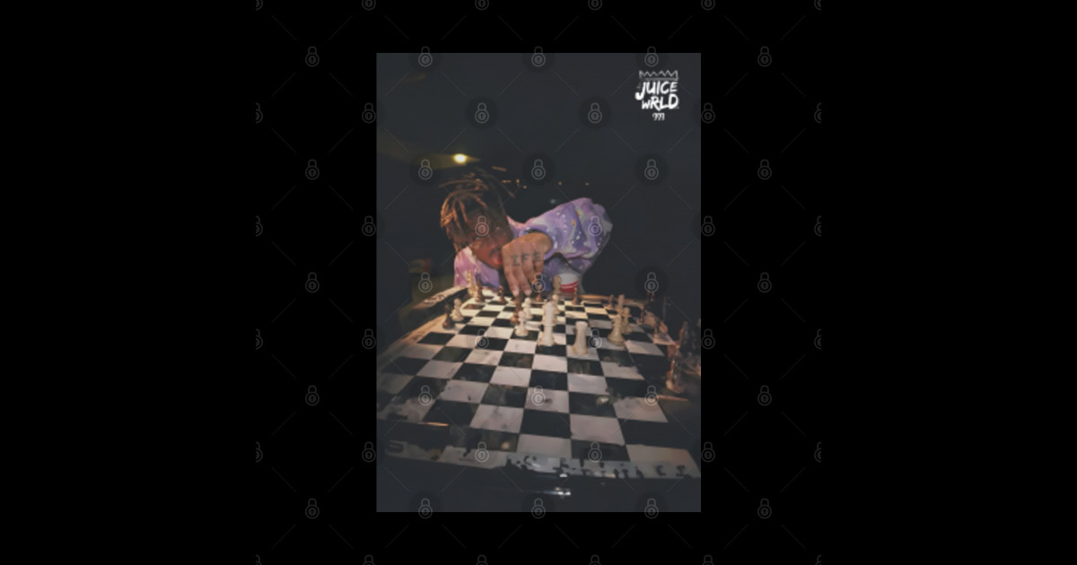 Juice Wrld on Chess - Juice Wrld - Sticker | TeePublic