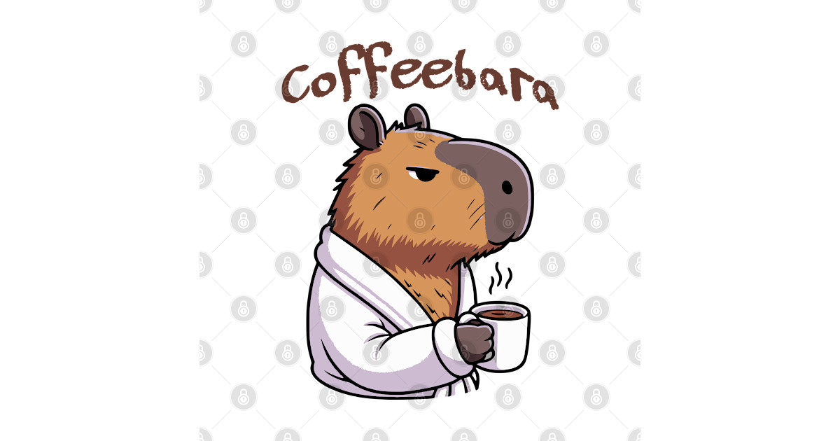 Coffeebara: Very special Capybara that needs coffee - Capybara - T ...