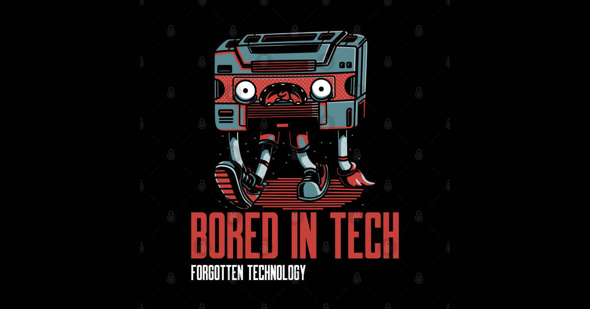 Bored In Tech - Tech - Sticker | TeePublic