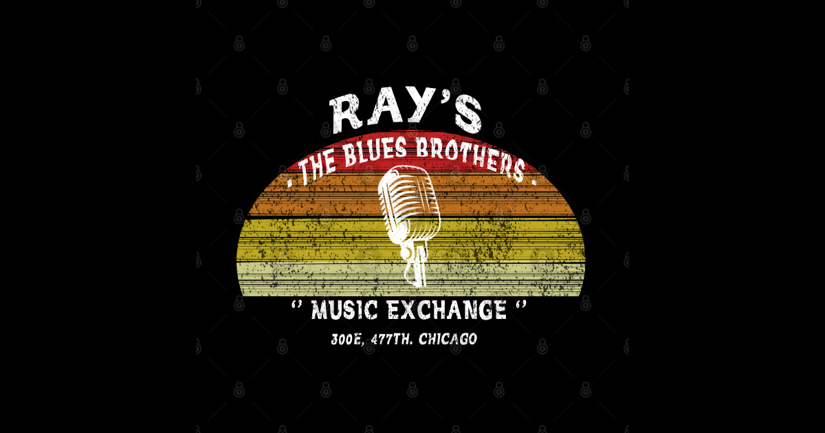 Rayz's Music Exchange - The Blues Brothers - T-Shirt | TeePublic