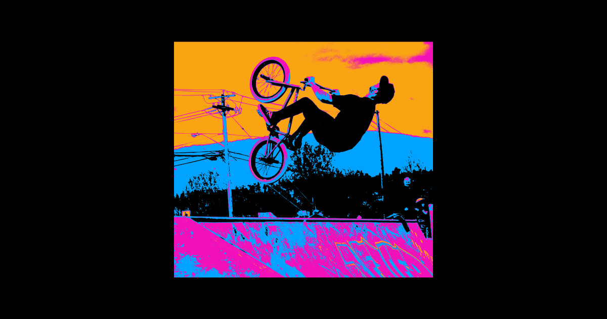 BMX Back-Flip - Bmx Rider - Sticker | TeePublic