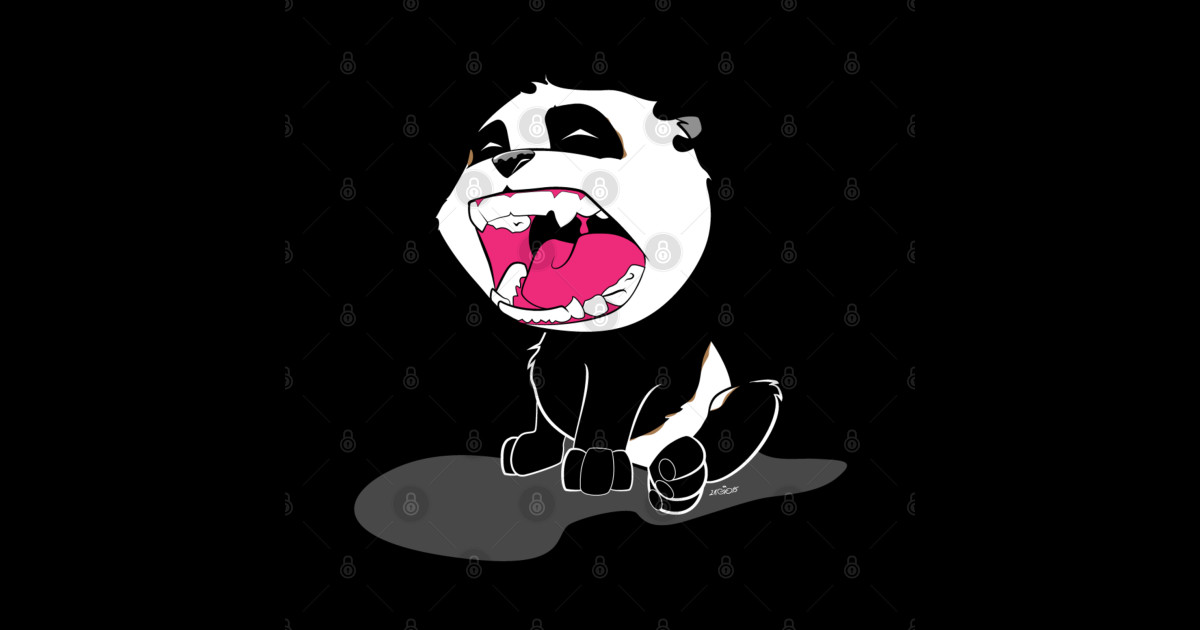 Screaming Panda Cub - Screaming - T-Shirt | TeePublic