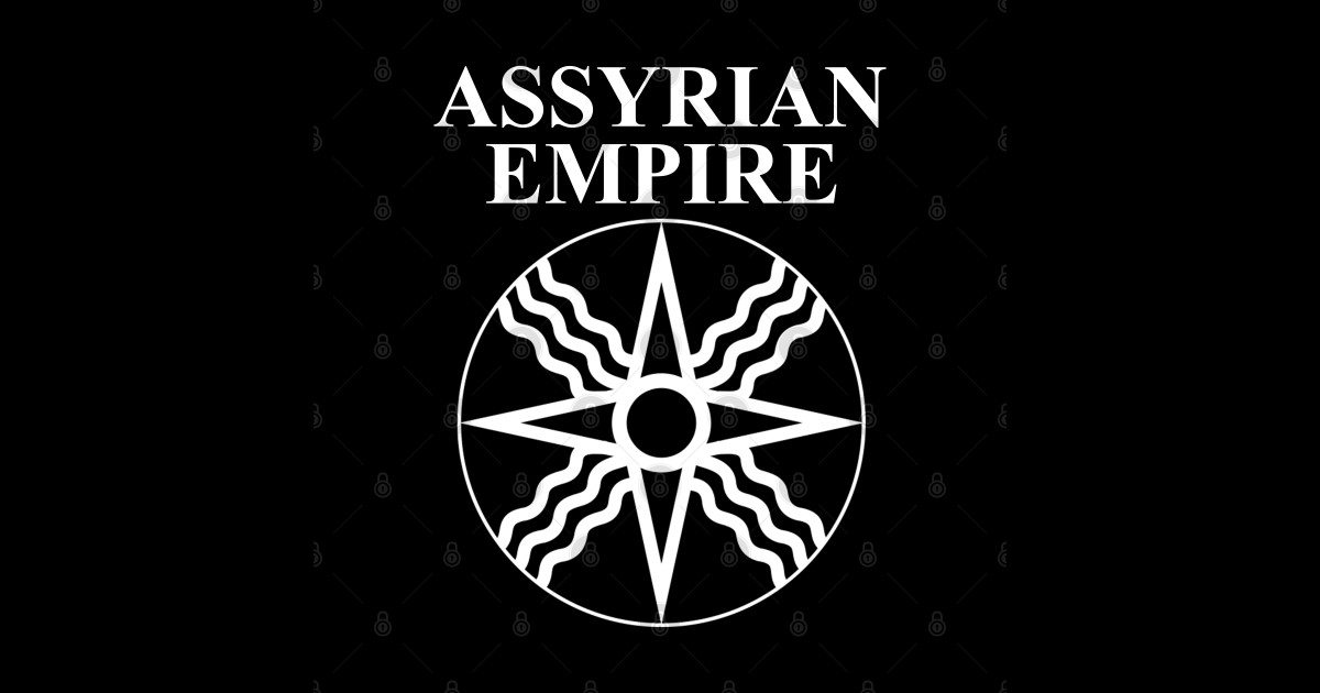 Assyrian Empire Symbol Shamath the Sun God - Assyrian Empire - Sticker ...