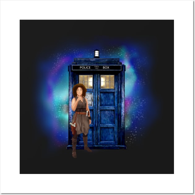 Mrs River and the tardis - Doctor Who - Posters and Art Prints | TeePublic