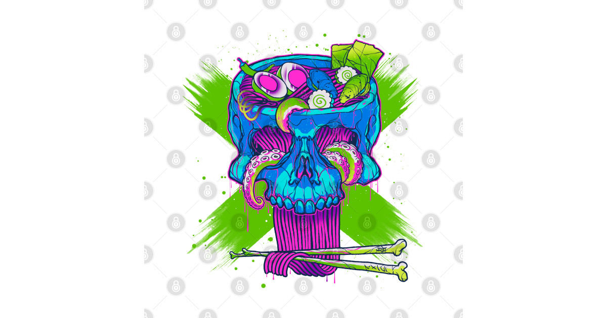 Ramen Acid Bones II - Ramen Noodles - T-Shirt | TeePublic