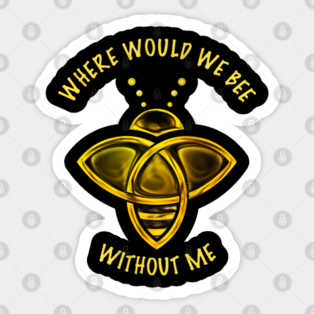 Celtic Knot Honey Bee - Bee - Sticker | TeePublic
