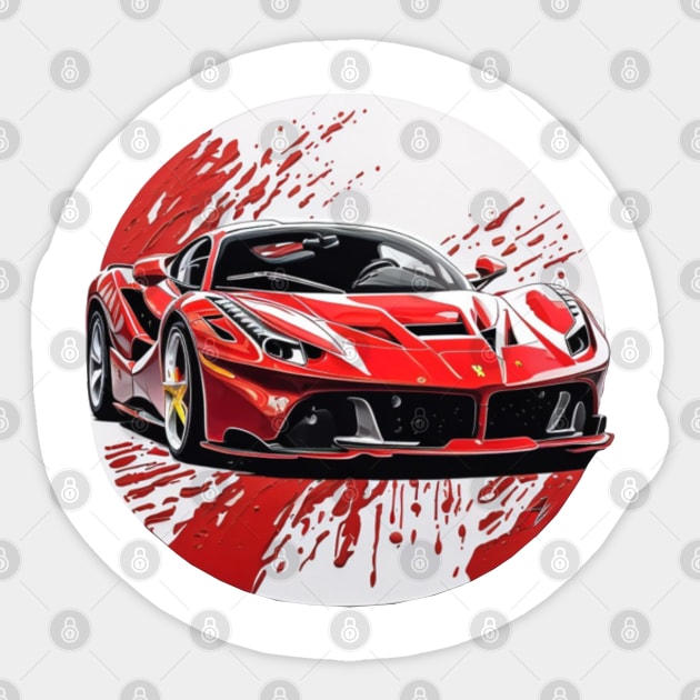Ferrari la Ferrari design - Ferrari - Sticker | TeePublic