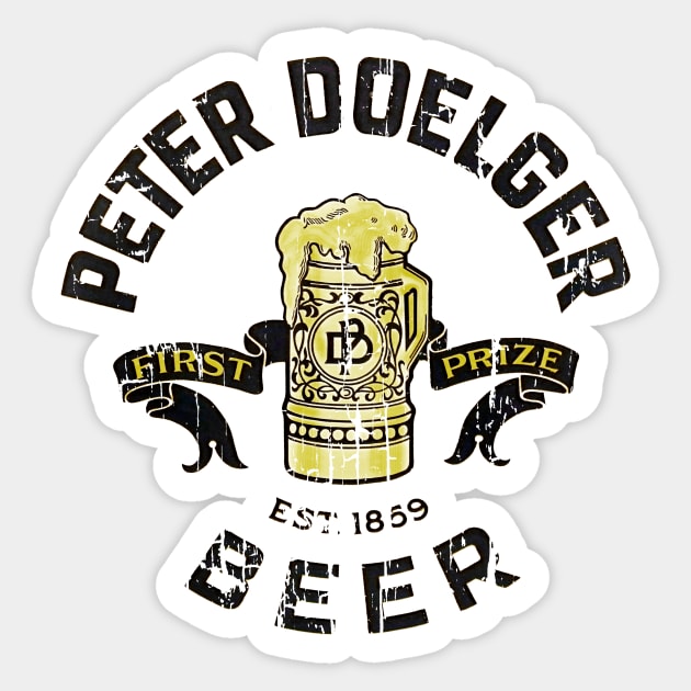 Vintage Peter Doelger Beer Label - Beer Lover Gift - Sticker | TeePublic